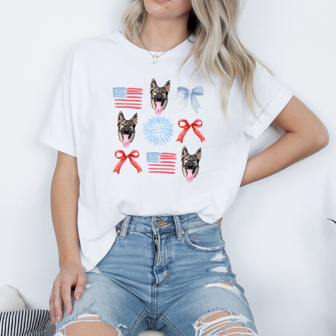 American Sable GSD Pattern T-Shirt – Shepherd Haus Design